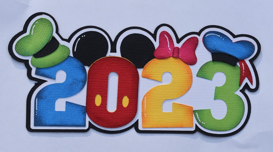 Scrapbook Title 2023, 2022, 2021, 2020 for Scrapbook Page, Layout ...