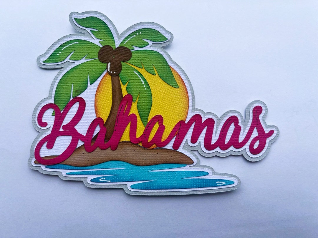 Scrapbook Title, Bahamas, Vacation, Travel, Beach, Paper Piecing, Die ...