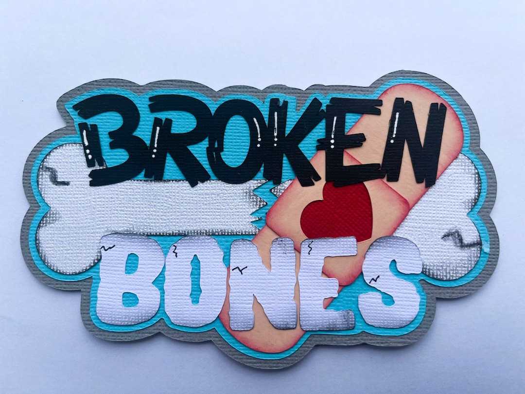 Scrapbook Title, Broken Bones, ER, Doctors, Visit, Paper Piecing, Die ...