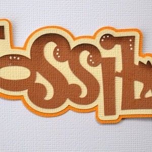 Scrapbook Title, Fossil, Prehistoric, Dinosaur, Paper Piecing, Die Cut ...