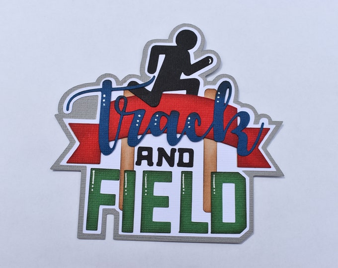 Paper Piecing Track and Field, Sports, School, Scrapbook Title, Page ...