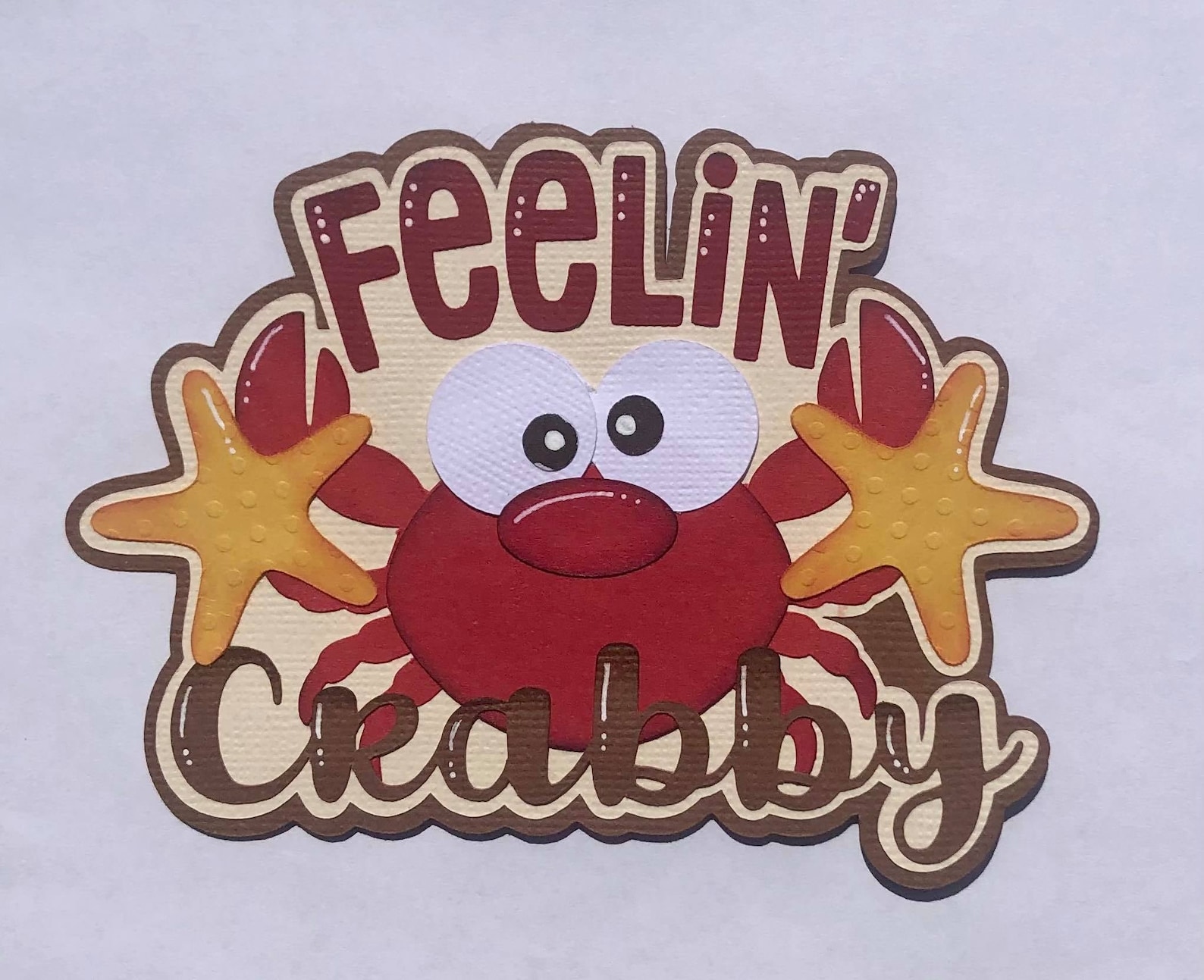 Paper Piecing, Feeling Crabby, Beach, Ocean, Scrapbook, Page, Layout ...