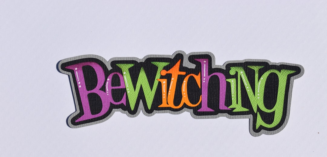 Bewitching Paper Piecing, Die Cut, Halloween, Witch, Scrapbook, Page ...