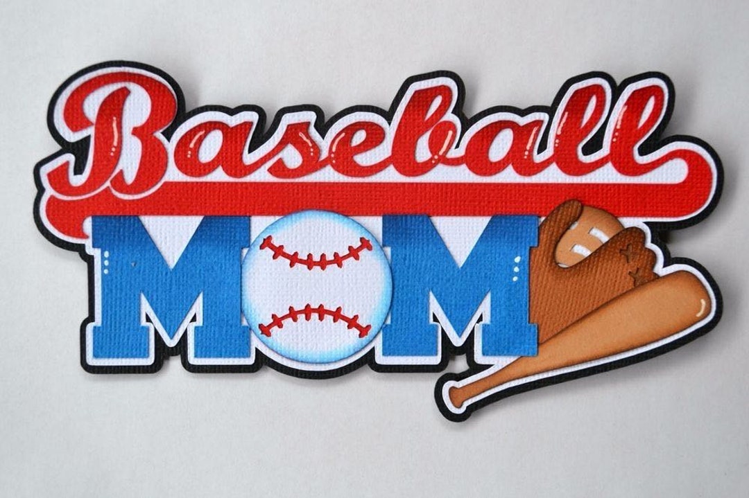 Scrapbook Title, Baseball Mom, Paper Piecing, Die Cut, Sports, Reddie13 ...
