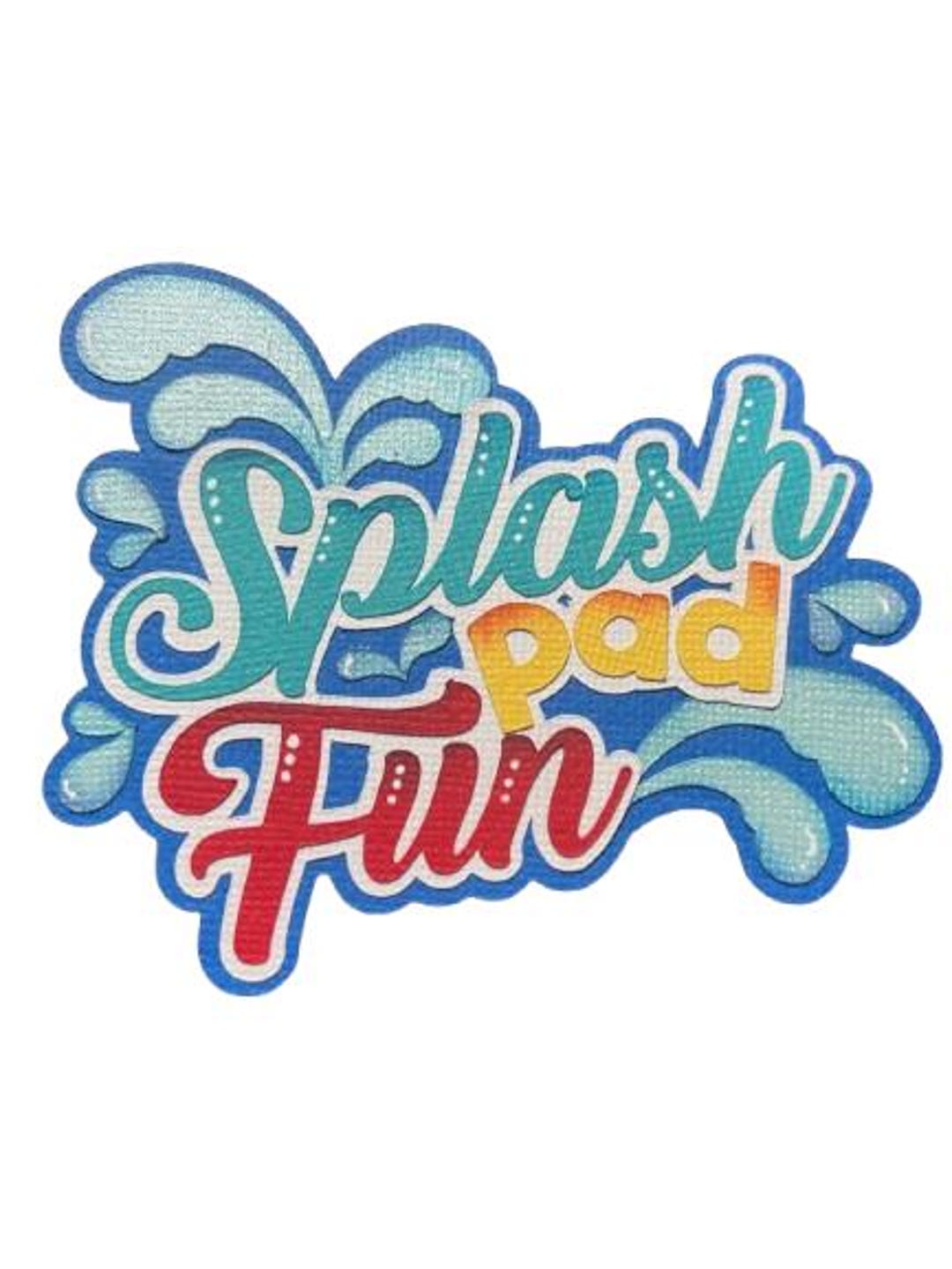 Scrapbook Title Splash Pad Fun, Summer, Water Park, Paper Piecing, Die ...