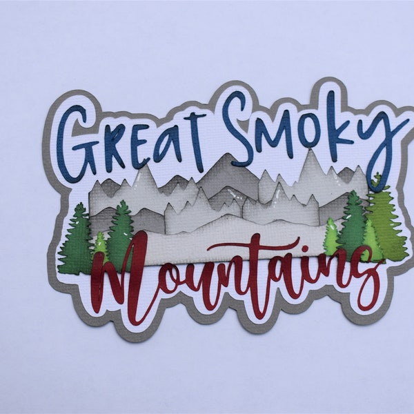 Scrapbook Paper Great Smokies Mountains - Etsy