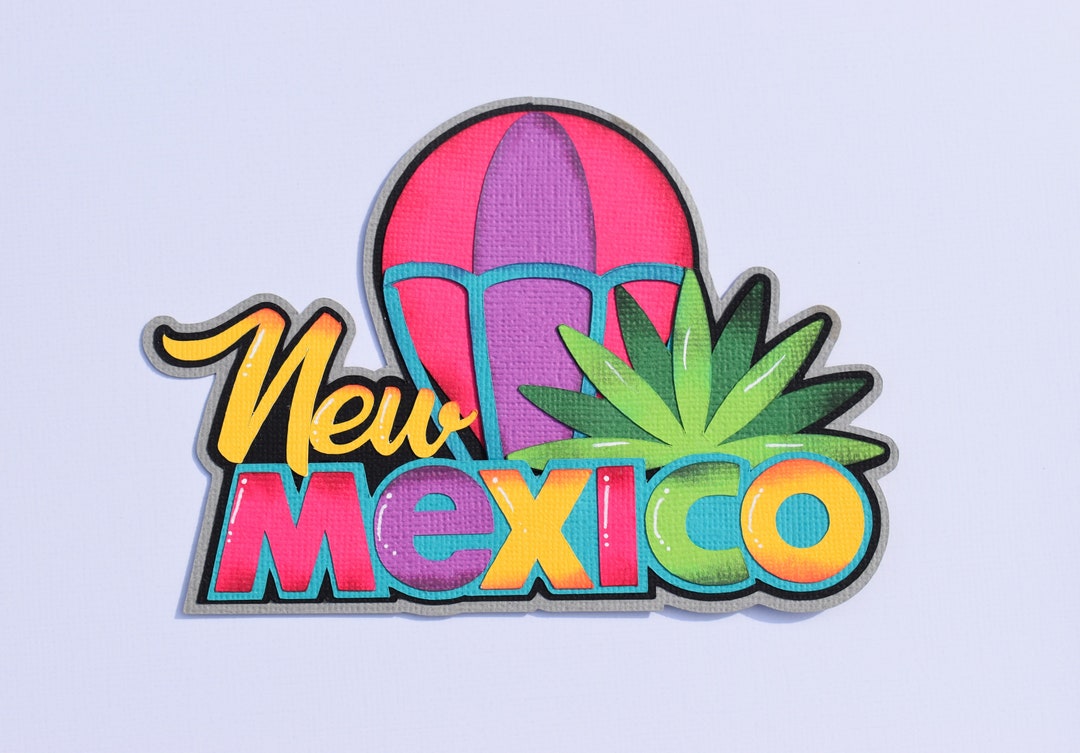 Scrapbook Title, New Mexico, Travel, Paper Piecing, Die Cut, Reddie13 ...