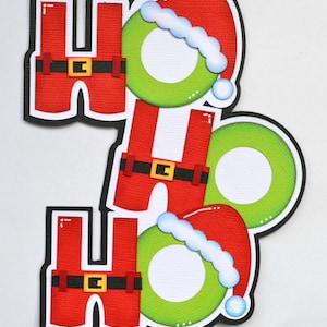 Paper Piecing Ho HO HO, Santa Claus, Christmas, Scrapbook, Page, Layout ...