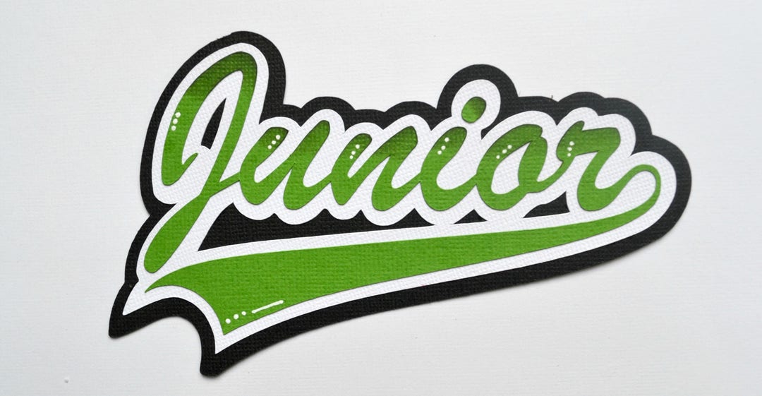 Scrapbook Title, Junior, 11th Grade, School, Paper Piecing, Die Cut ...