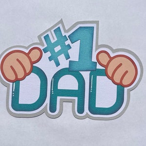Scrapbook Title #1 Dad, Father's Day, Paper Piecing, Die Cut, Reddie13 ...