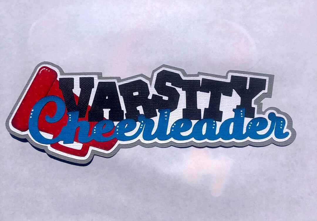 Paper Piecing, Varsity Cheerleader, Title, Scrapbook, Page, Layout, Die ...