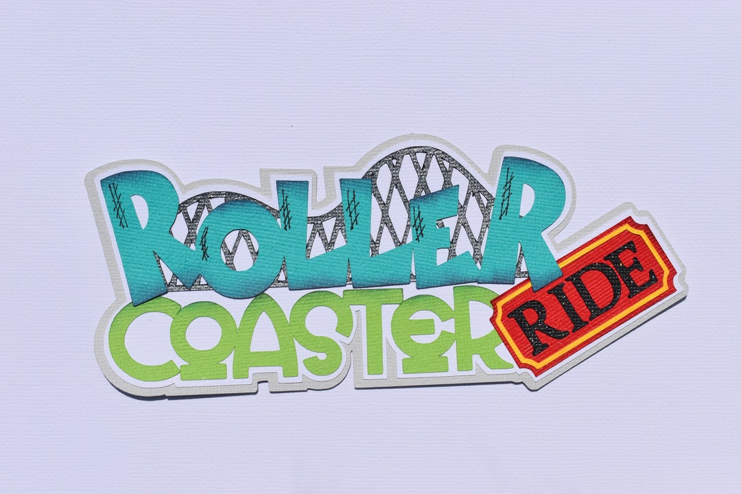 Scrapbook Title, Roller Coaster Ride, Amusement Park, Rides, Summer ...
