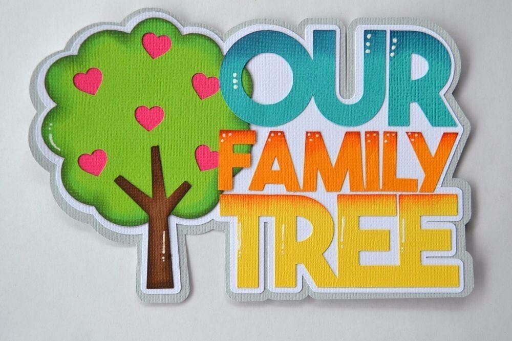 Scrapbook Title, Our Family Tree, Paper Piecing, Die Cut, Reddie13 - Etsy