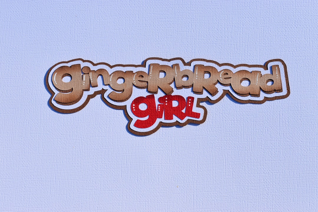 Scrapbook Title, Gingerbread Girl, Christmas, Baking, Paper Piecing ...