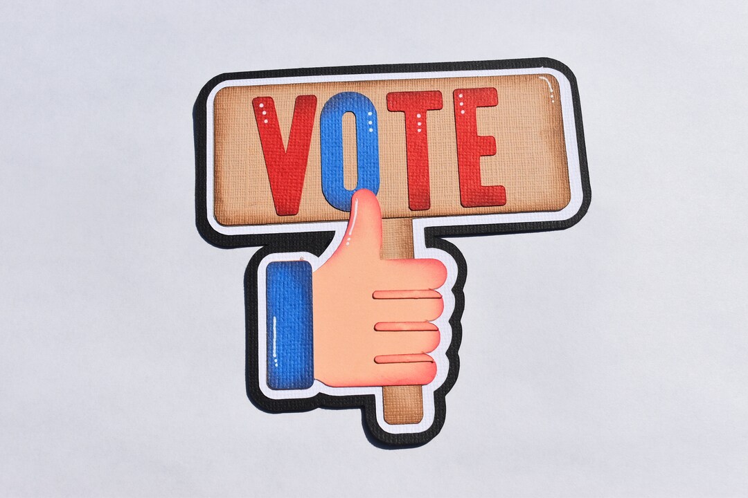 Scrapbook Title, Vote, Campaigns, Politics, Paper Piecing Die Cut ...