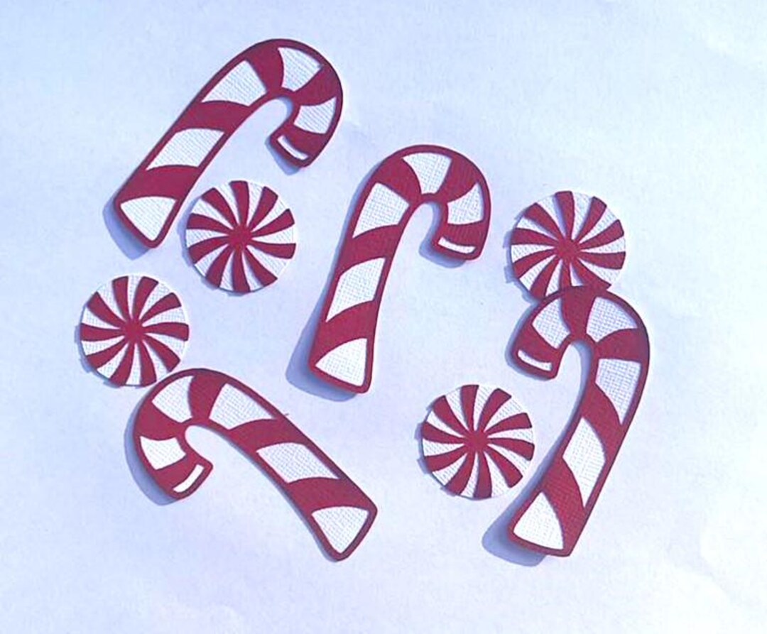 Scrapbook Accents, Candy Canes, Peppermints, Christmas, Candy, Paper ...