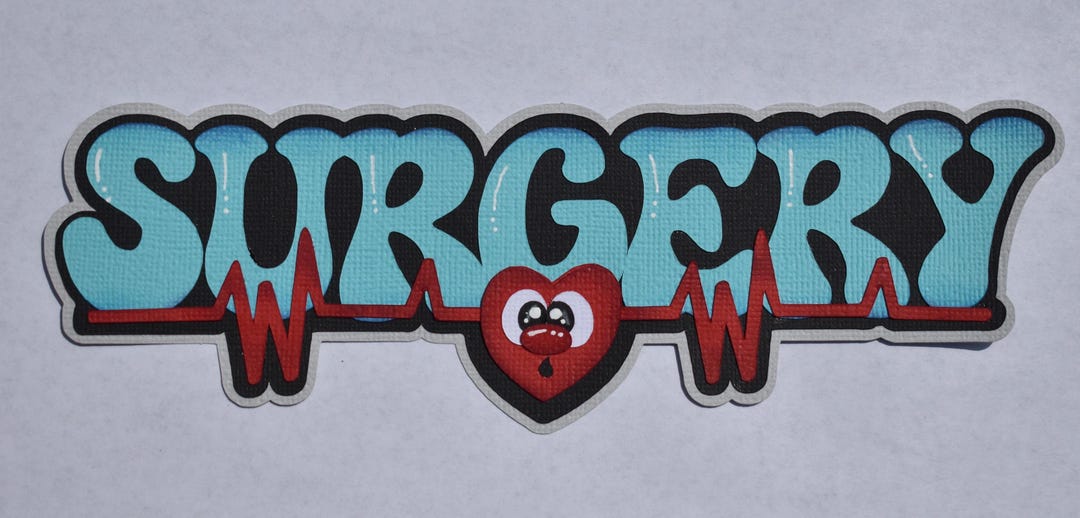 Scrapbook Title Surgery, Paper Piecing, Die Cut, Hospital, Layout ...