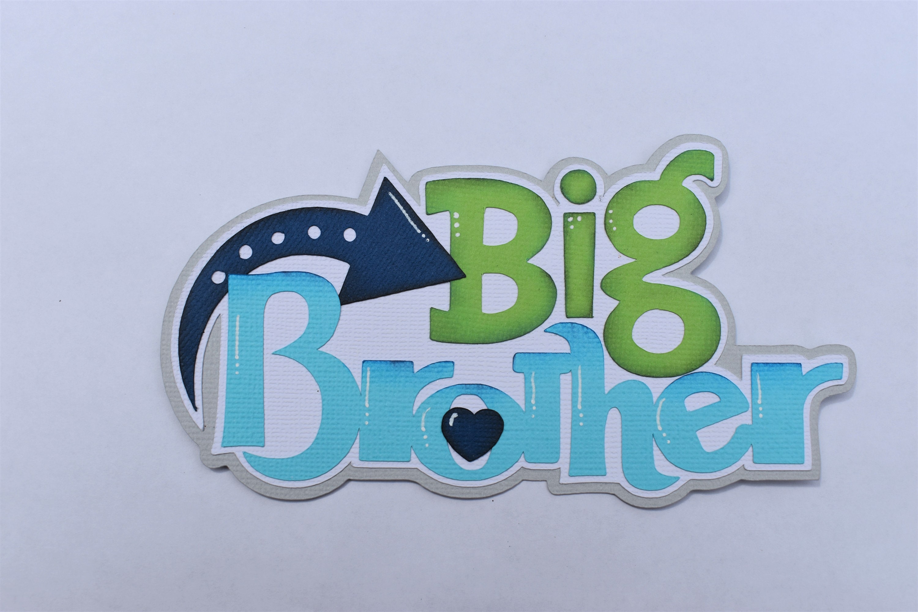 Paper Piecing Big Brother, Sibling, Family, Scrapbook, Page, Layout ...