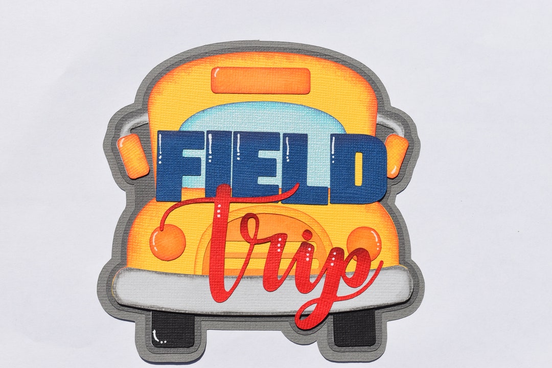 Paper Piecing, Field Trip, School, Scrapbook Title, Page, Layout, Die ...