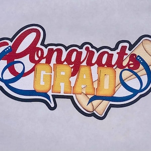 Paper Piecing, Congrats Grad, Scrapbook, Page, Layout, Die Cut ...