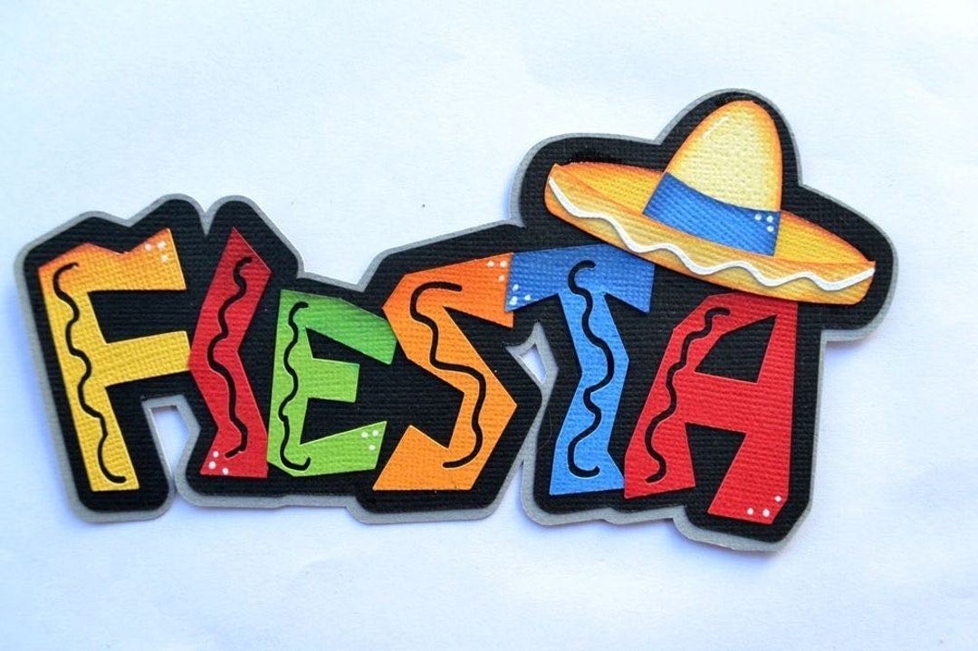 Scrapbook Title Fiesta, Celebration, Paper Piecing, Die Cut, Reddie13 ...