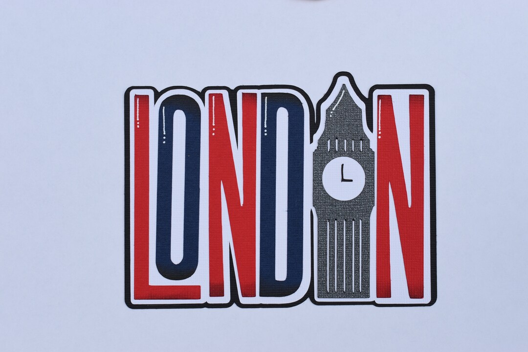 Paper Piecing London, Scrapbook Title, Page, Layout, Die Cut, Travel ...