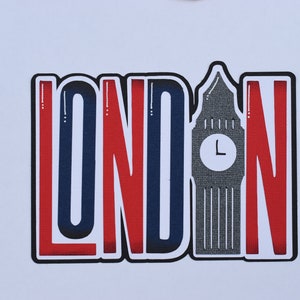 Paper Piecing London, Scrapbook Title, Page, Layout, Die Cut, Travel ...
