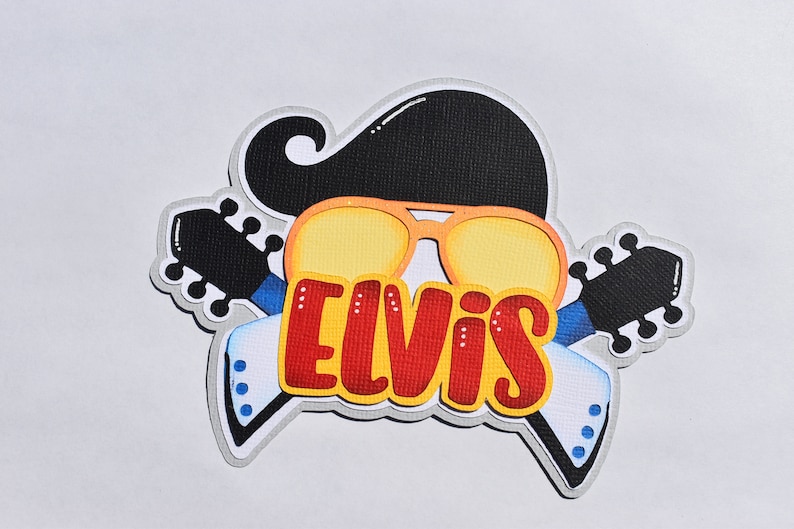 Scrapbook Title, Elvis, Singer, Graceland, Paper Piecing, Die Cut ...