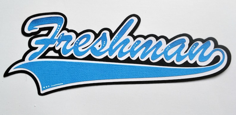 Scrapbook Title, Freshman, 9th Grade, School, Paper Piecing, Die Cut ...