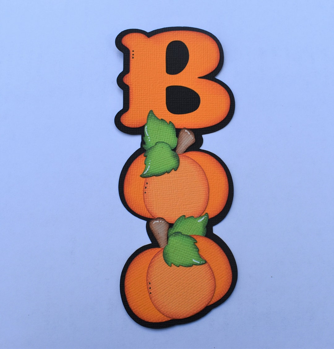 Paper Piecing Boo Title, Vertical, Scrapbook, Page, Layout, Die Cut ...