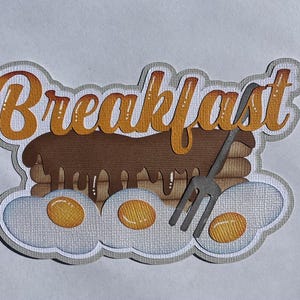 Scrapbook Title, Breakfast, Eggs, Pancakes, Restaurant, Cookbook, Die ...