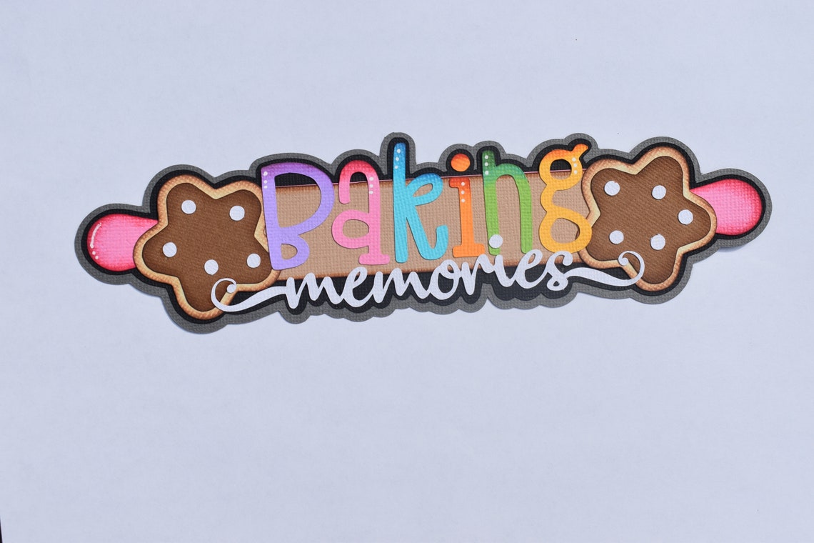 Paper Piecing Title, Baking Memories, Christmas, Scrapbook, Page ...