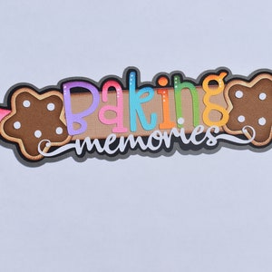 Paper Piecing Title, Baking Memories, Christmas, Scrapbook, Page ...