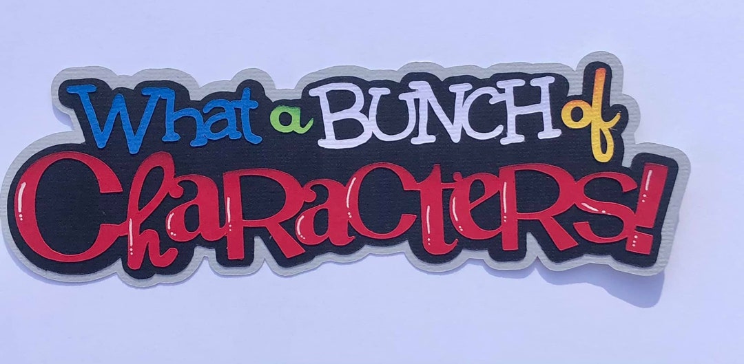 Scrapbook Title Characters, Paper Piecing Die Cut, Reddie13 - Etsy