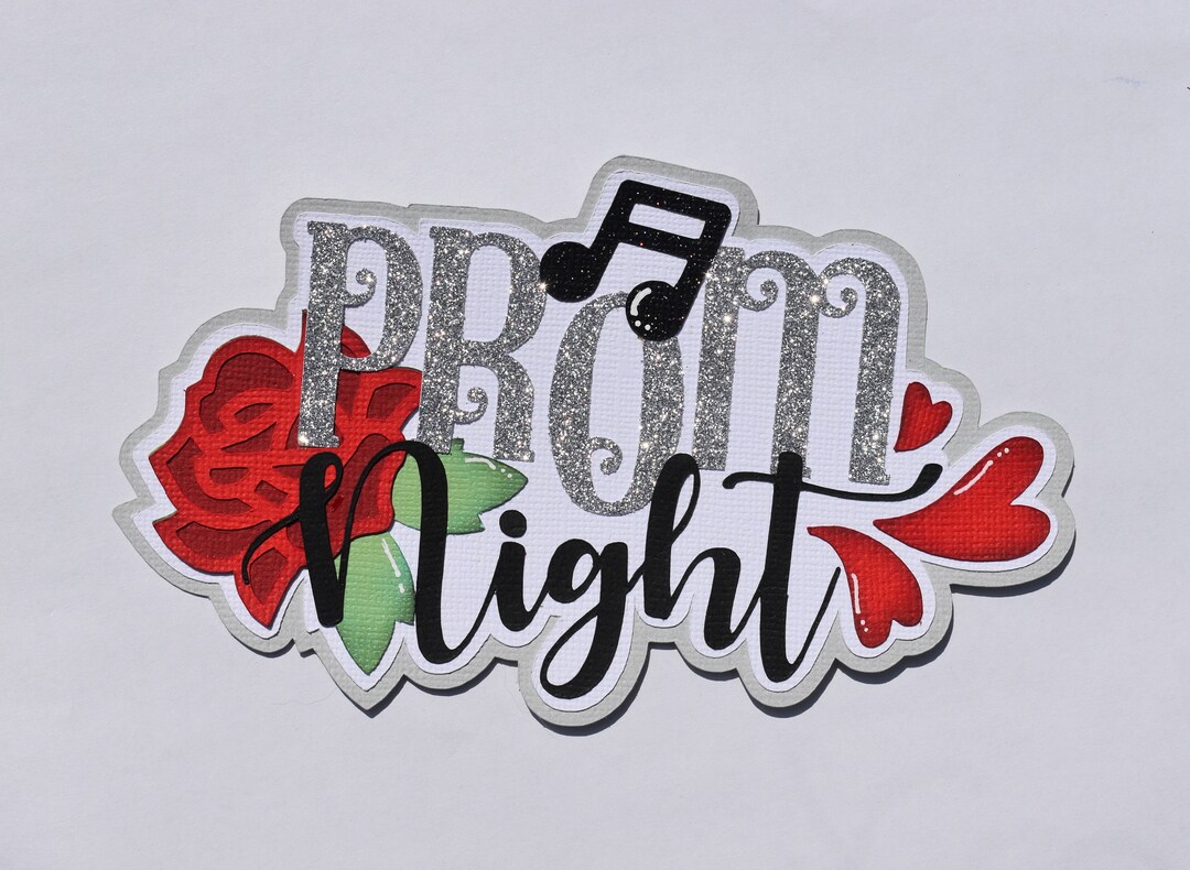 Scrapbook Title, Prom Night, School Dance, Paper Piecing Die Cut ...