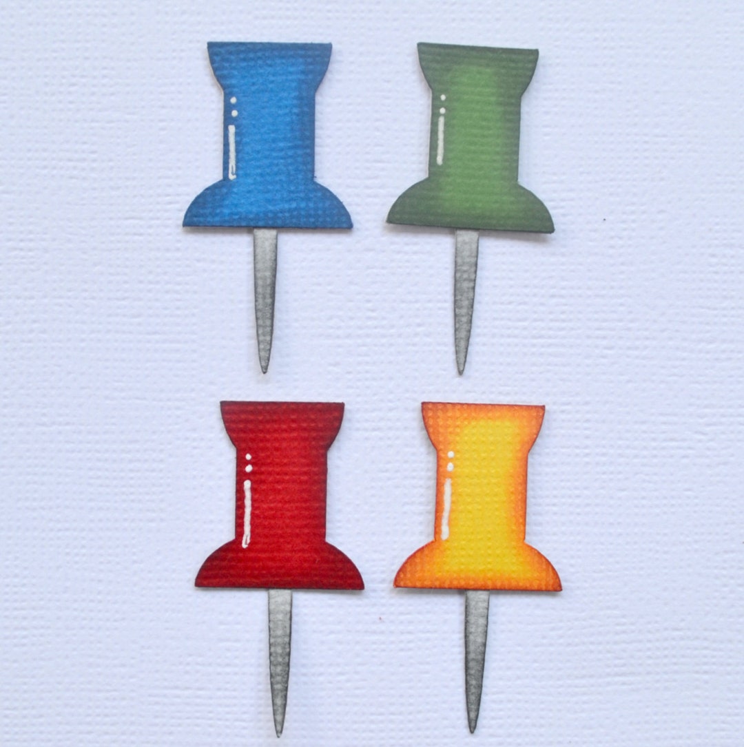 Scrapbook Accents, Thumbtacks, School, Paper Piecing, Die Cut, Reddie13 ...