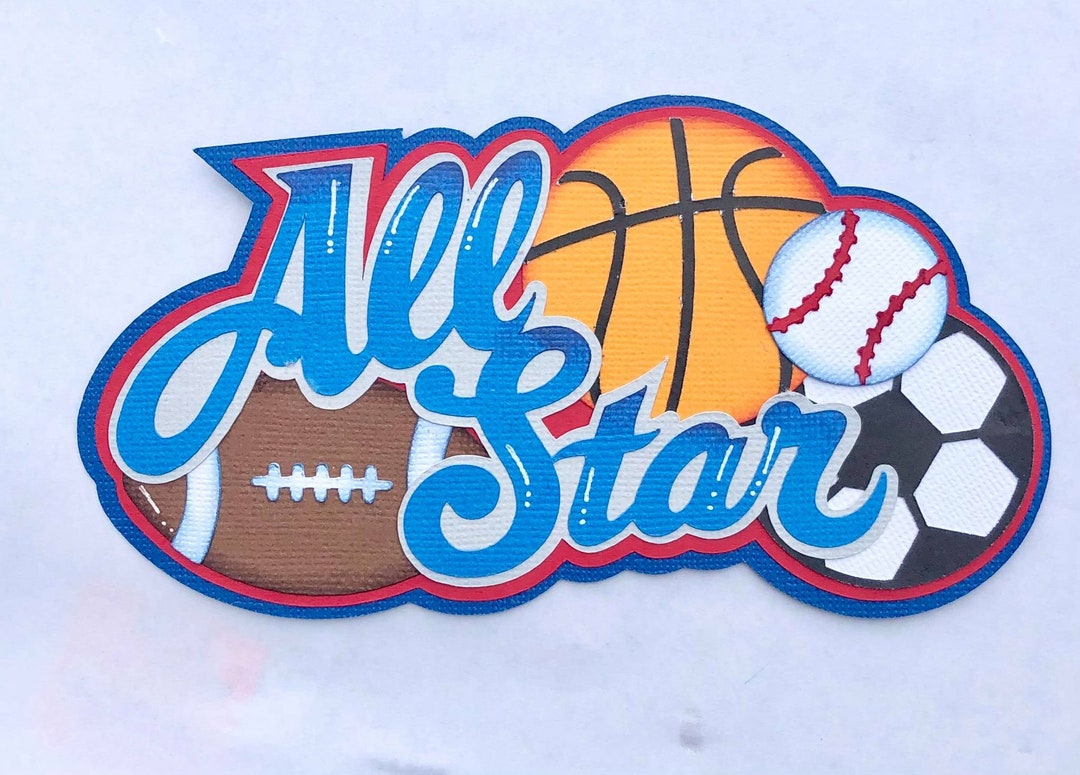 Scrapbook Title, All-star Title, Baseball, Football, Soccer, Basketball ...
