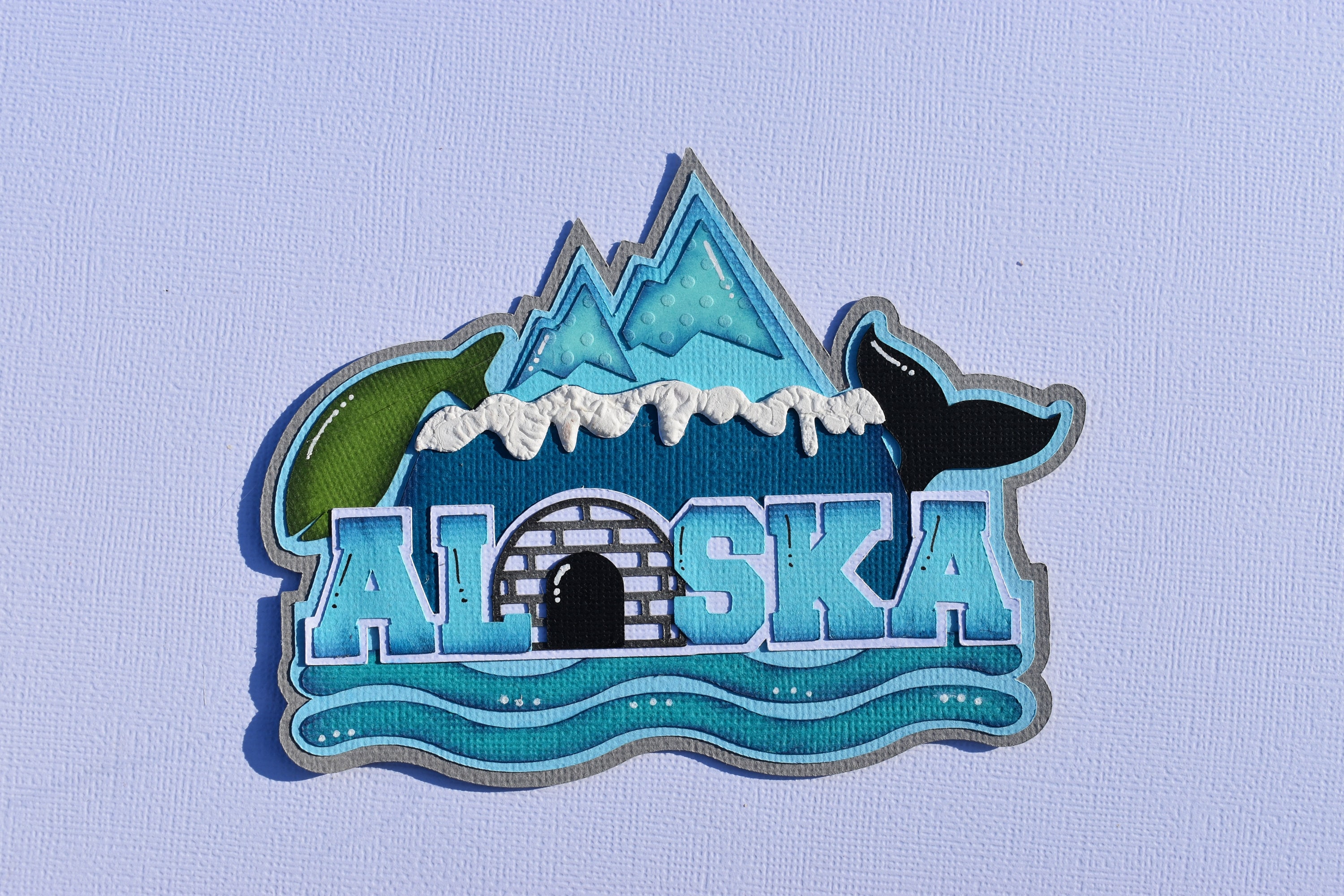 Scrapbook Title, Alaska, State, Travel, Vacation, Paper Piecing, Die ...