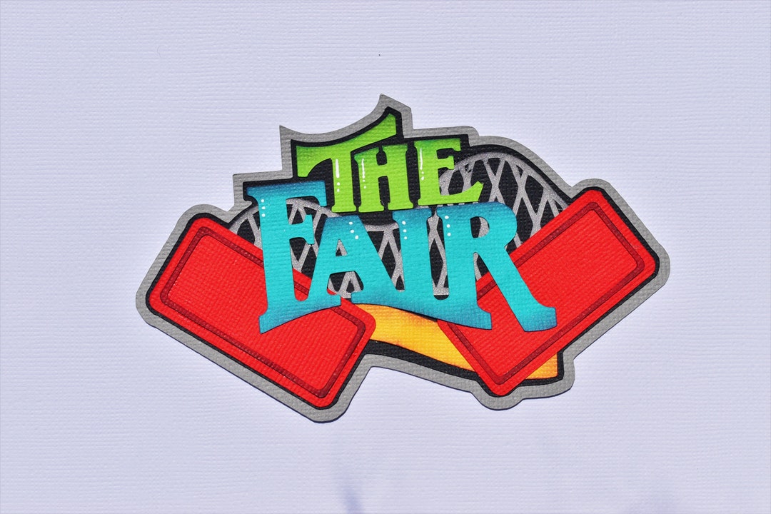 Scrapbook Title, the Fair, Amusement Park, Rides, Paper Piecing, Die ...