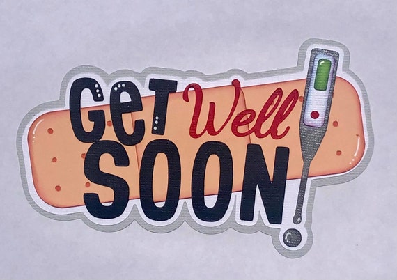 Paper Piecing Get well soon hospital scrapbook page | Etsy