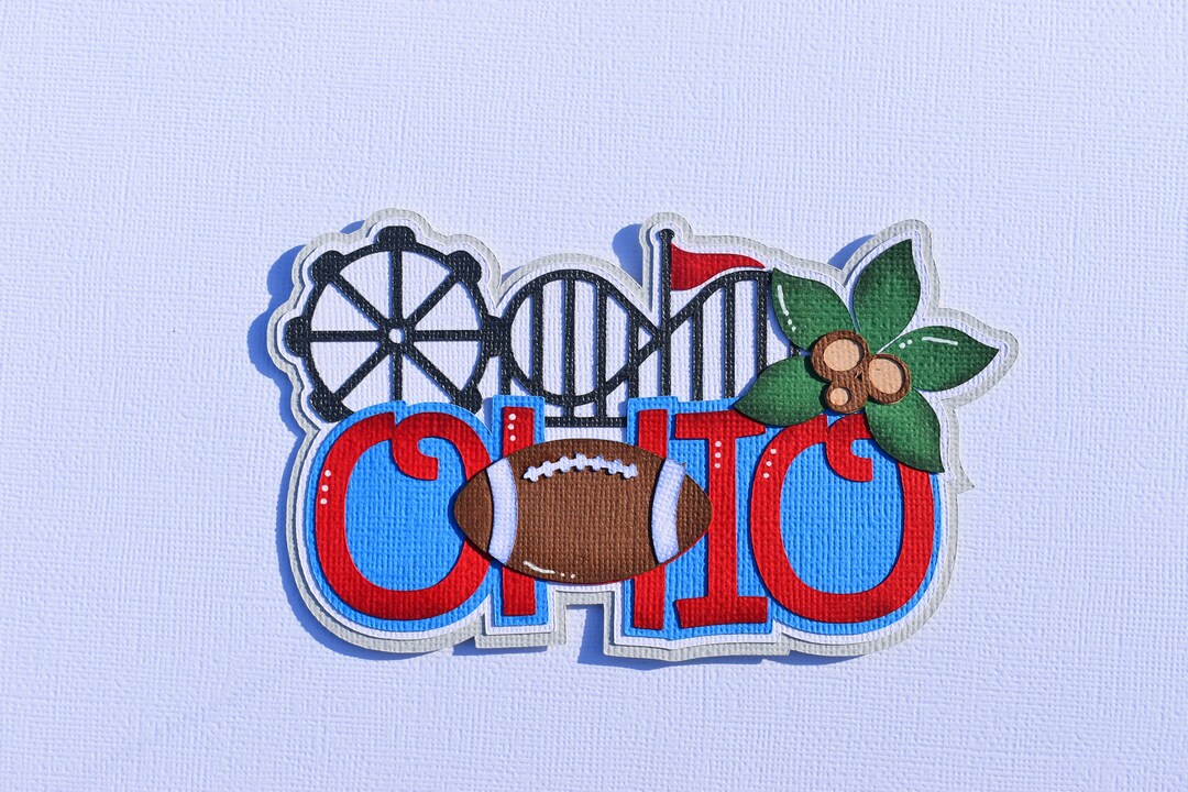 Scrapbook Title Ohio, State, Travel, Vacation, Paper Piecing, Die Cut ...