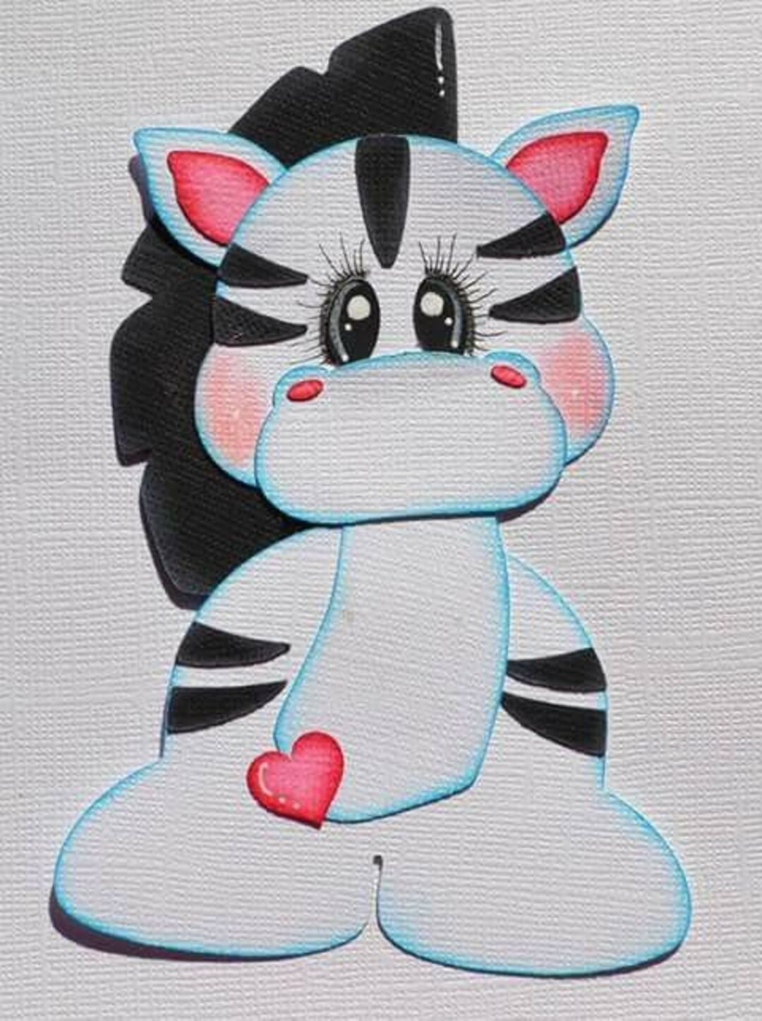 Scrapbook Paper Piecing Baby Zebra, Zoo, Baby, Die Cut, Reddie13 - Etsy