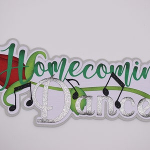 Paper Piecing Title Homecoming Dance, School, Scrapbook Title, Page ...
