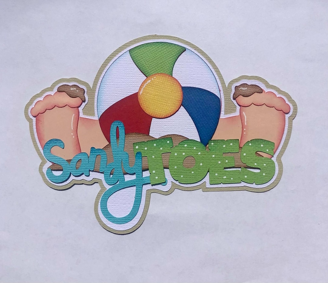 Paper Piecing, Sandy Toes, Beach, Ocean, Scrapbook Page, Layout, Die ...