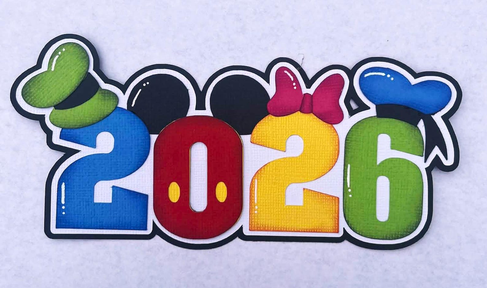 Scrapbook Title 2026, Disney, Disneyland, Disneyworld, Vacation, Paper ...