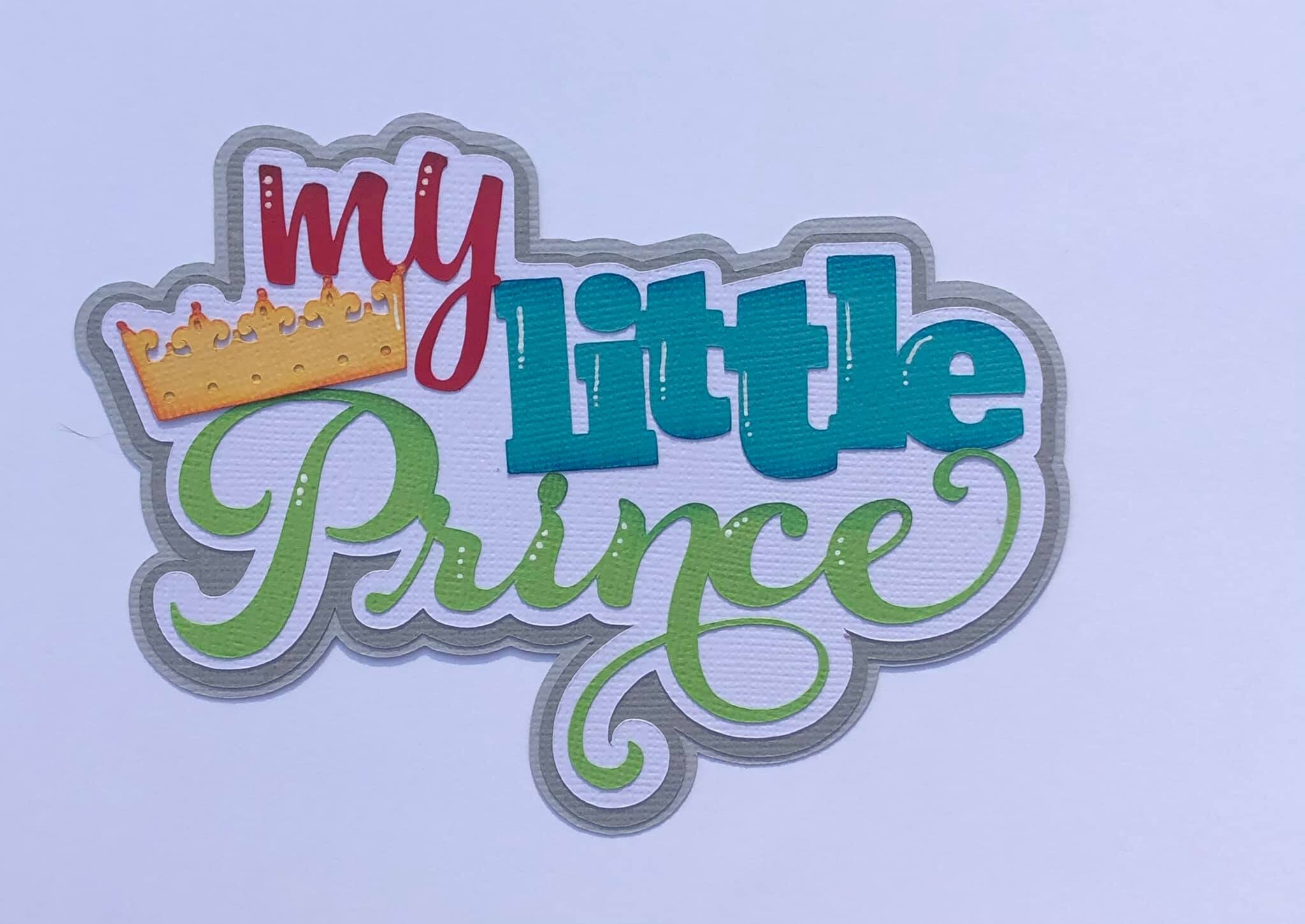 Scrapbook Title My Little Prince, Paper Piecing Die Cut, Reddie13 - Etsy