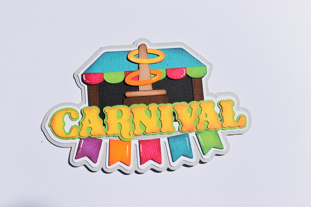 Paper Piecing Carnival, Scrapbook, Fair, Page, Layout, Die Cut ...
