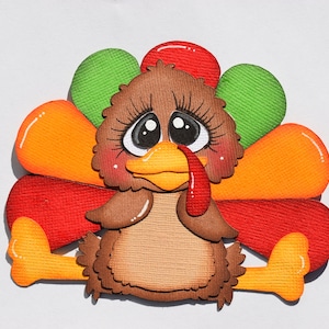 Scrapbook Paper Piecing Turkey, for Layouts, Scrapbooks, Pages, Cards ...