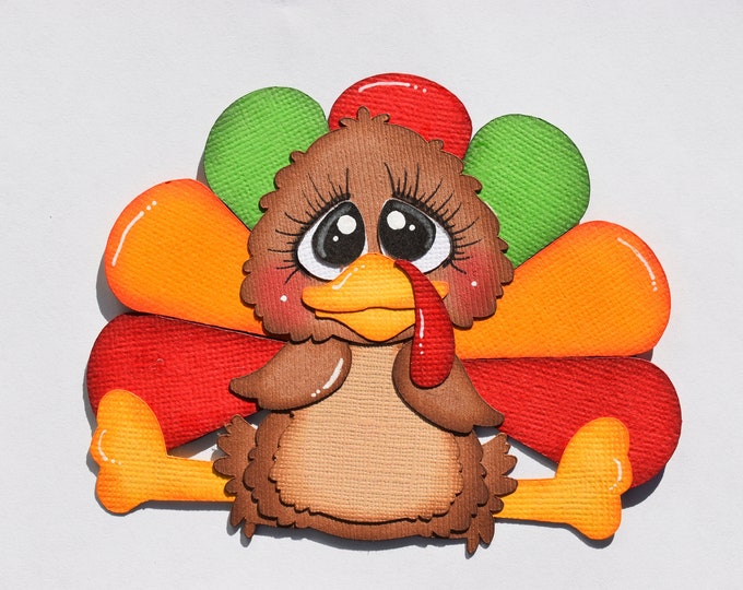 Scrapbook Paper Piecing Turkey, for Layouts, Scrapbooks, Pages, Cards ...