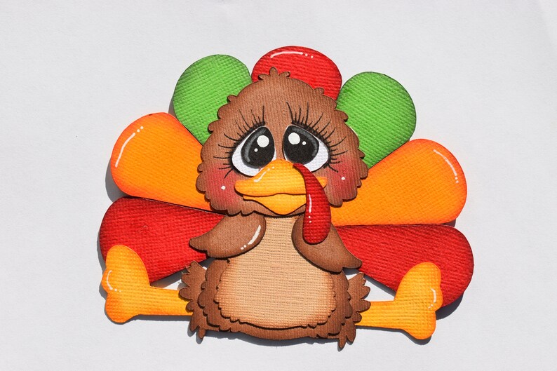 Scrapbook Paper Piecing Turkey, for Layouts, Scrapbooks, Pages, Cards ...